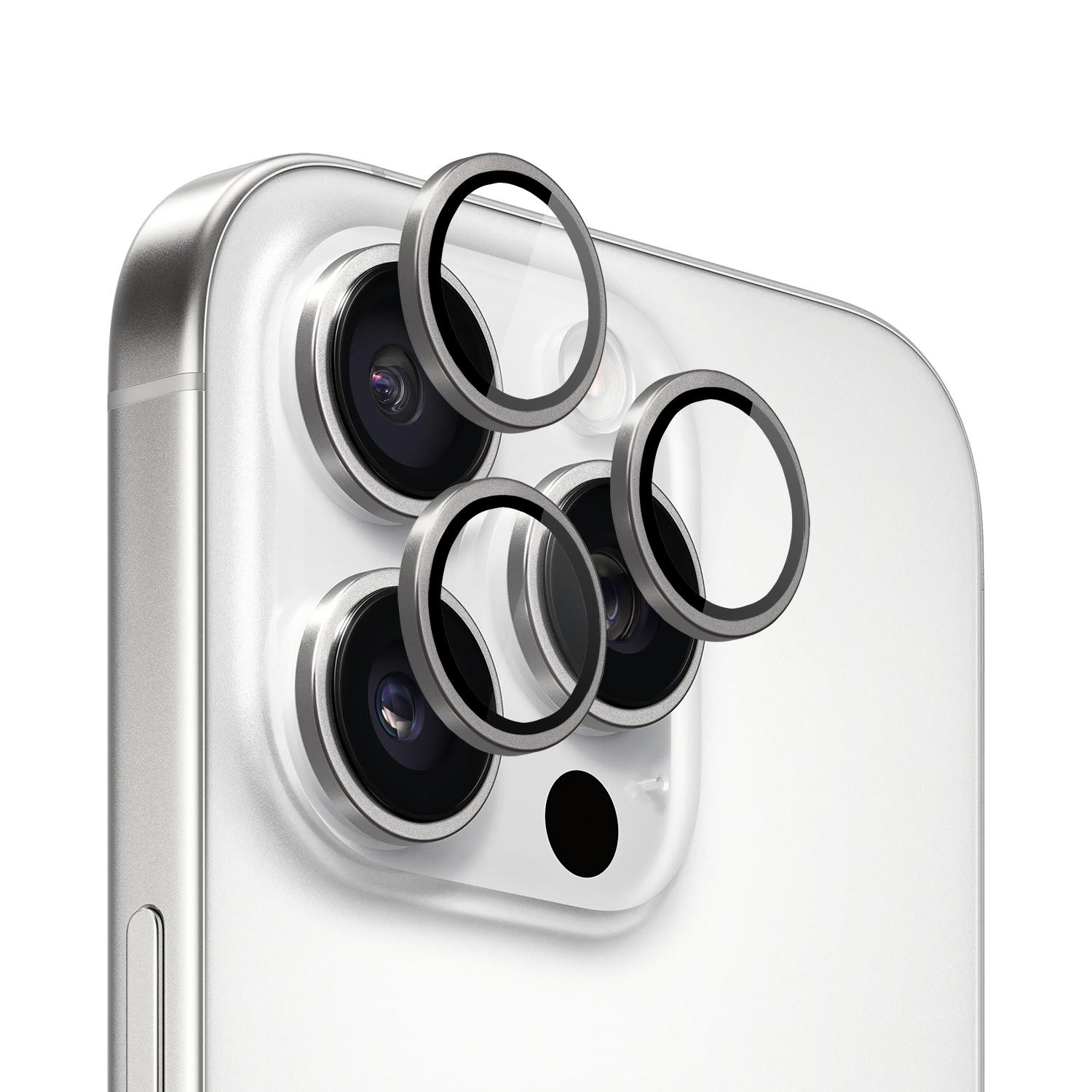 Microsonic Apple iPhone 16 Pro Tekli Kamera Lens Koruma Camı Koyu Gri | DeltaIthalat.com